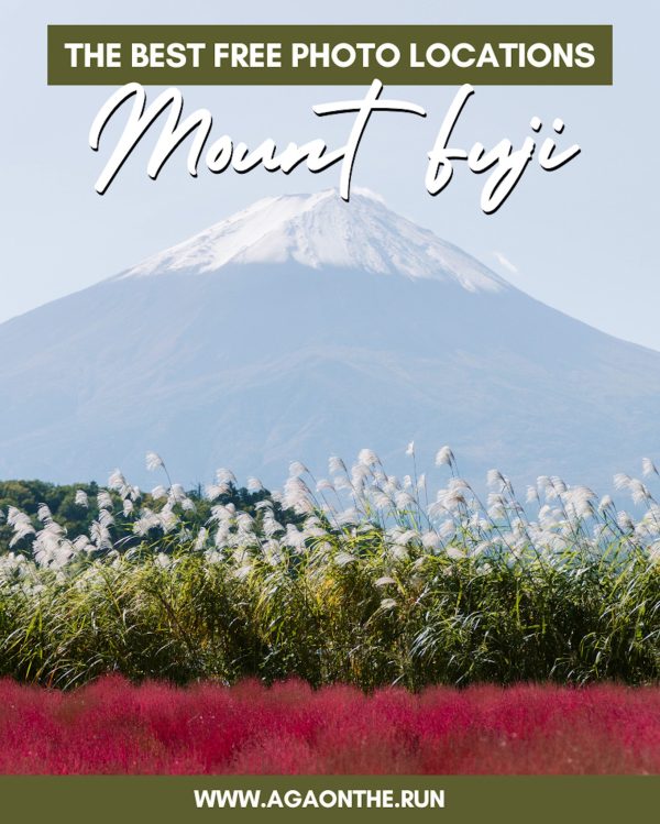 Where are the best free photo locations of Mount Fuji? - Aga on the run